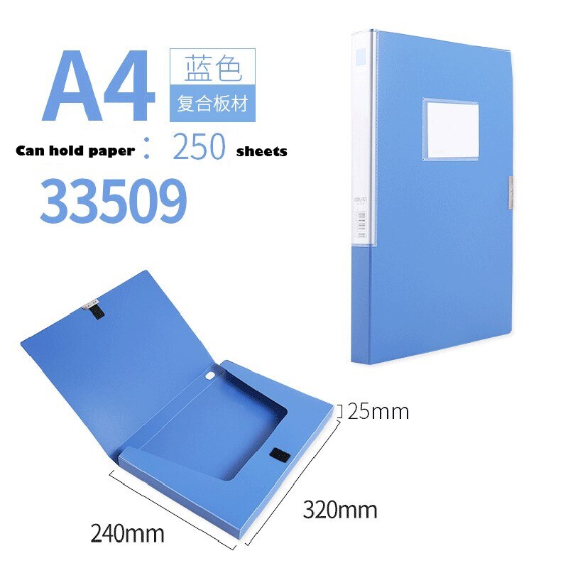 Deli 1pcs A4 File Box Gluing Plastic Storage Box F... – Vicedeal