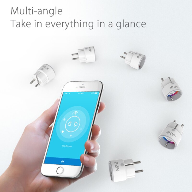 WiFi smart Plug EU One key ON/OFF appliancesRemote... – Grandado