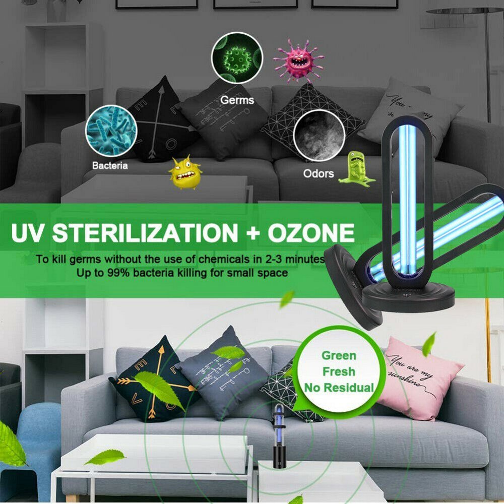 38W UVC Germicidal Disinfection Light Air Sanitize... – Grandado