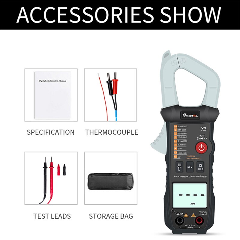 MUSTOOL X3 Fully Intelligent True RMS Clamp Meter ... – Vicedeal