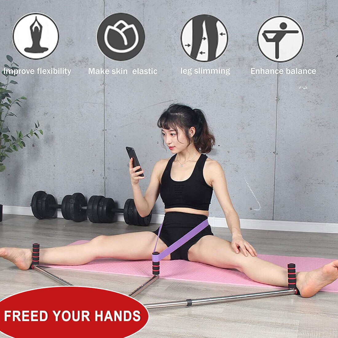 3 Bar Adjustable Leg Stretcher Split Leg extension... – Vicedeal