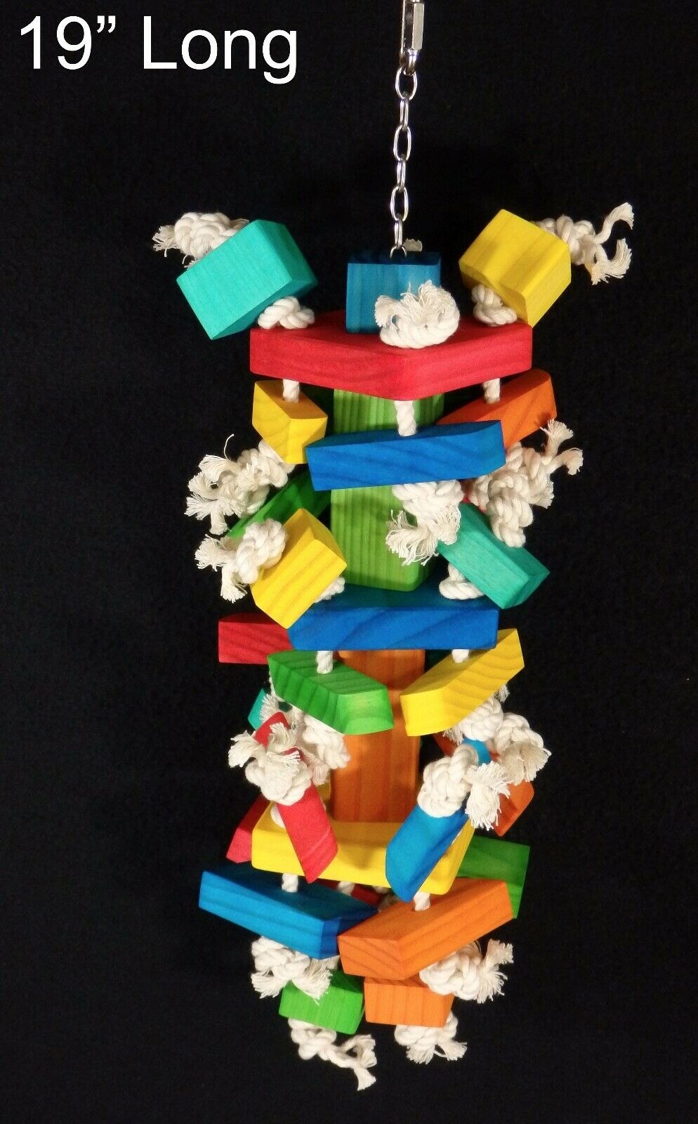 Parrot Pile Up Ebaokuup Bird Block Knots Tearing Toy -Natural Corn Cob ...