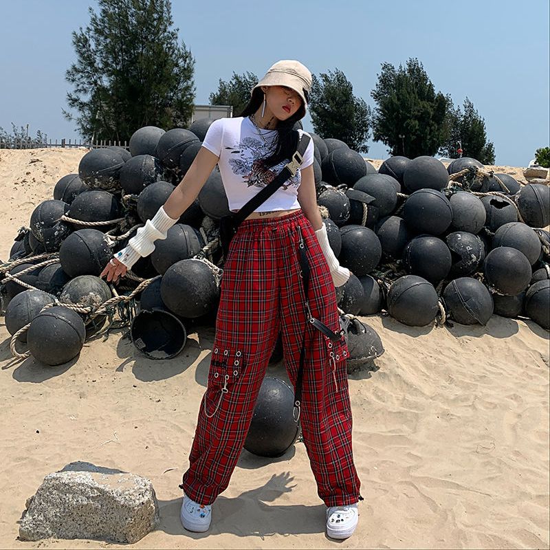 Punk Chain Overalls Women's Summer Clothes Har... – Vicedeal