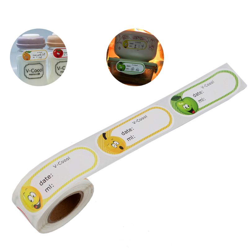 Cute Cartoon Pattern Waterproof Label Sticker Food... – Grandado