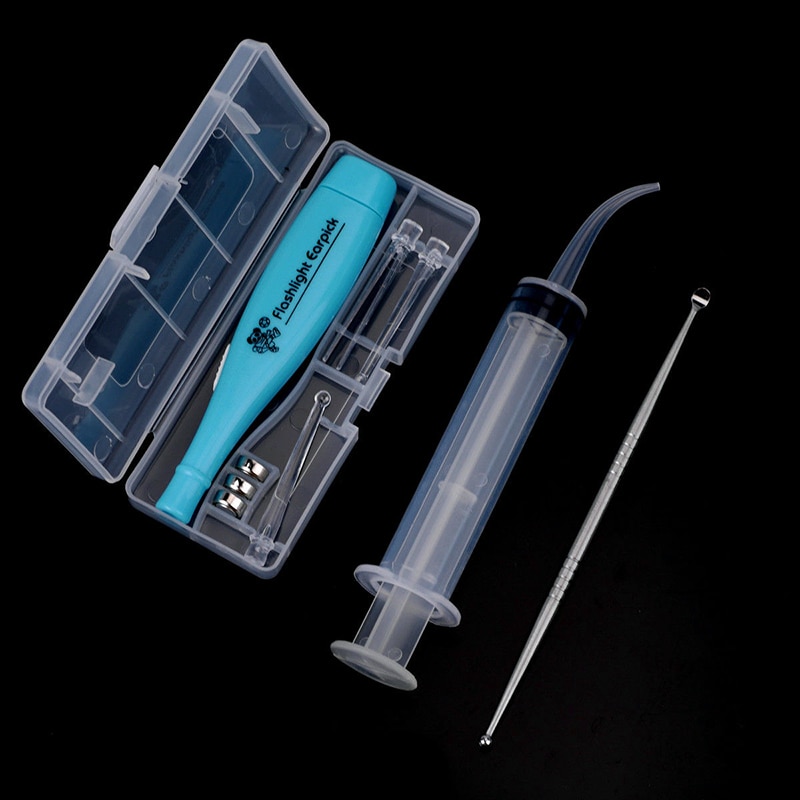 LED Earwax Removal Tool Kit Stainless Steel Earpic... – Vicedeal