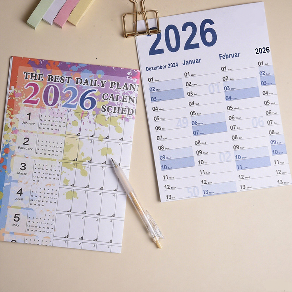 2026 kalender planner blad grote muur kalender kaw... – LovingPrices