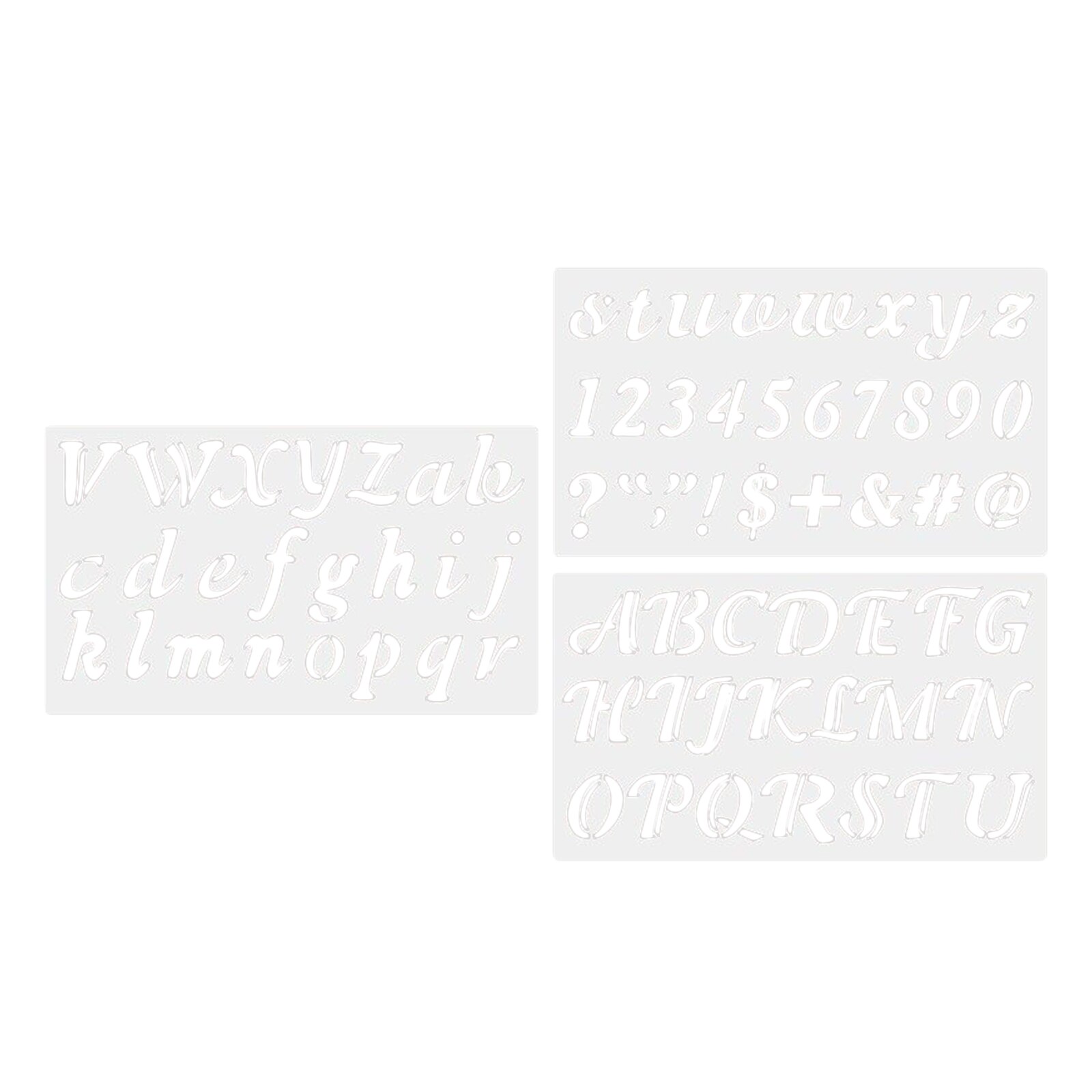 3x Letter Stencils for Painting on Wood Alphabet S... – Vicedeal