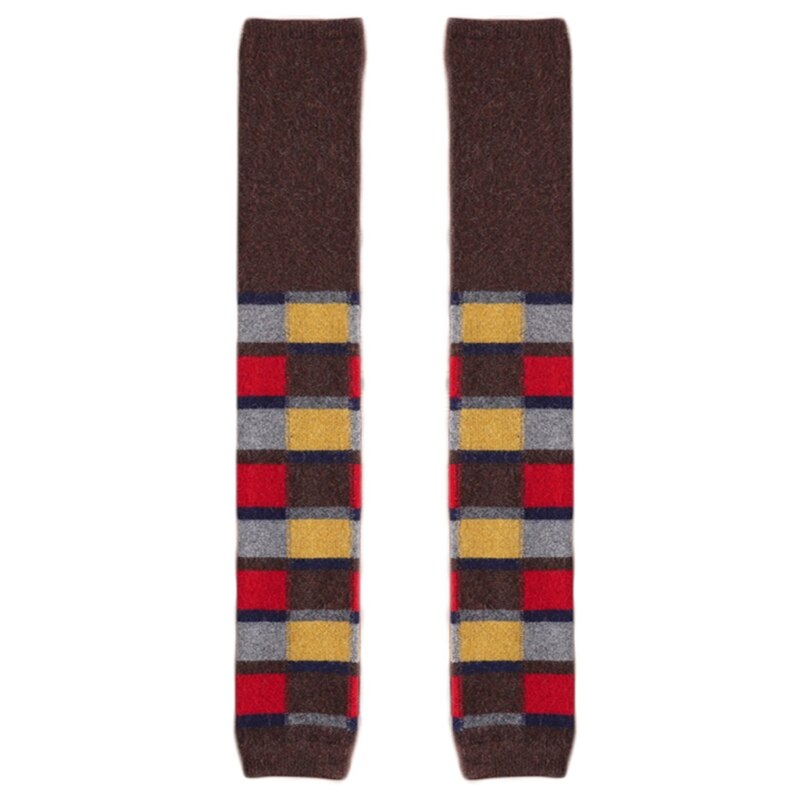 Women Winter Knit Faux Wool Thigh High Socks Multi... – Vicedeal