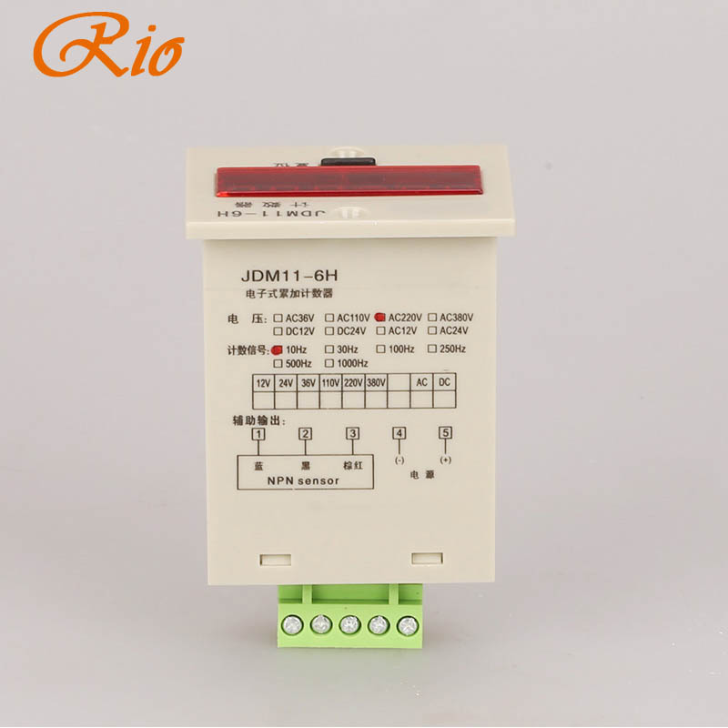 JDM11-6H AC 220V 4 Terminals 6 Digits LED Display ... – Grandado