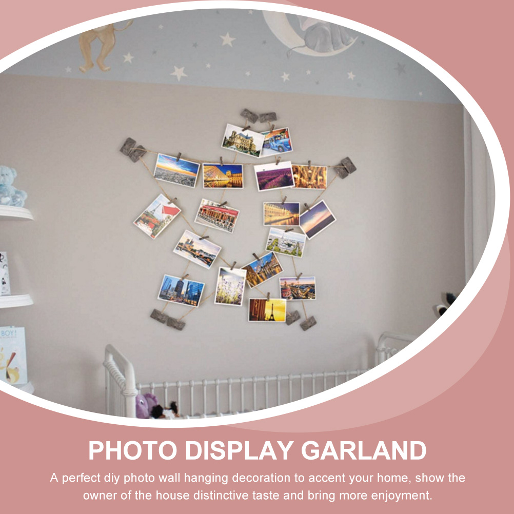 1 Set DIY Wall Art Decor Hanging Photo Display Str... – Vicedeal
