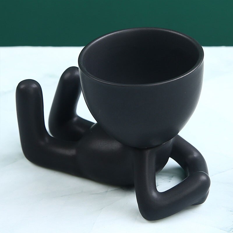 Nordic Ceramics Little People Body Art Flower Pot ... – Grandado