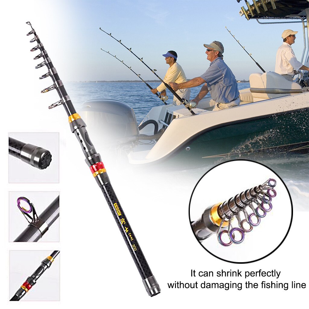 1.8m-3.6m Multifunction telescopic fishing rod Cor... – Vicedeal