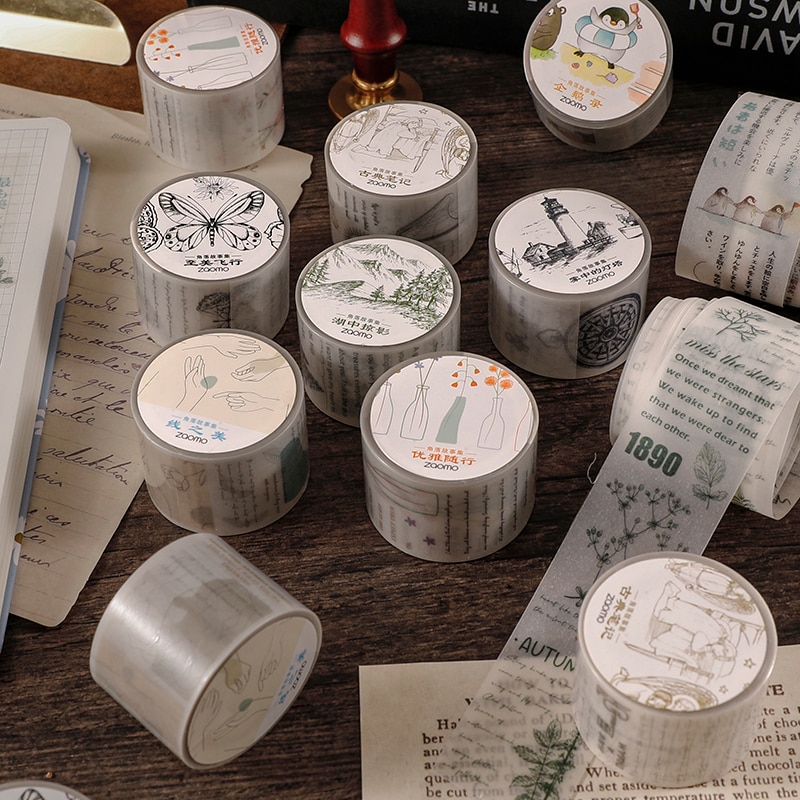 Vintage Vlinder Geïllustreerd Journal Washi Tape P... – Grandado