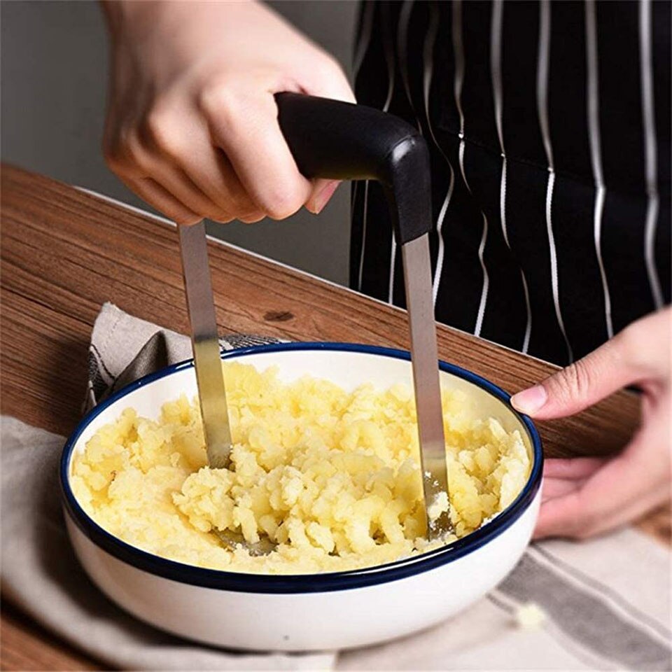 Stainless Steel Potato Masher Hand Plate Food Frui... – Grandado