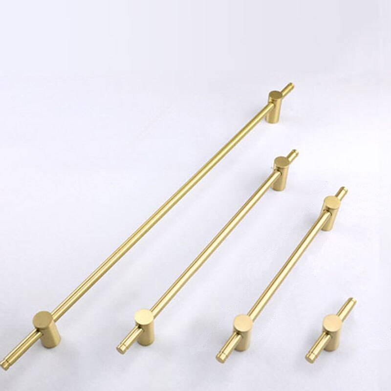 1pair Brass glass door handle Wood door long pulls... – Vicedeal