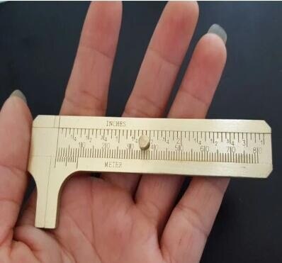 Solid Brass scale ruler diy sewing tools mini bras... – Grandado