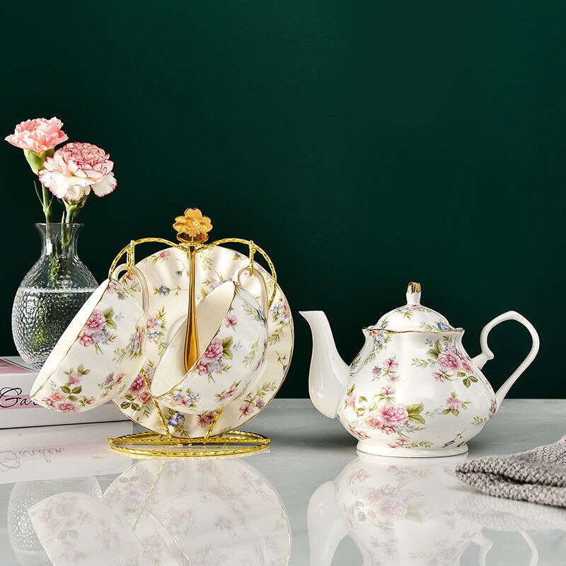European Bone China Tea Set English Afternoon Tea ... – Vicedeal
