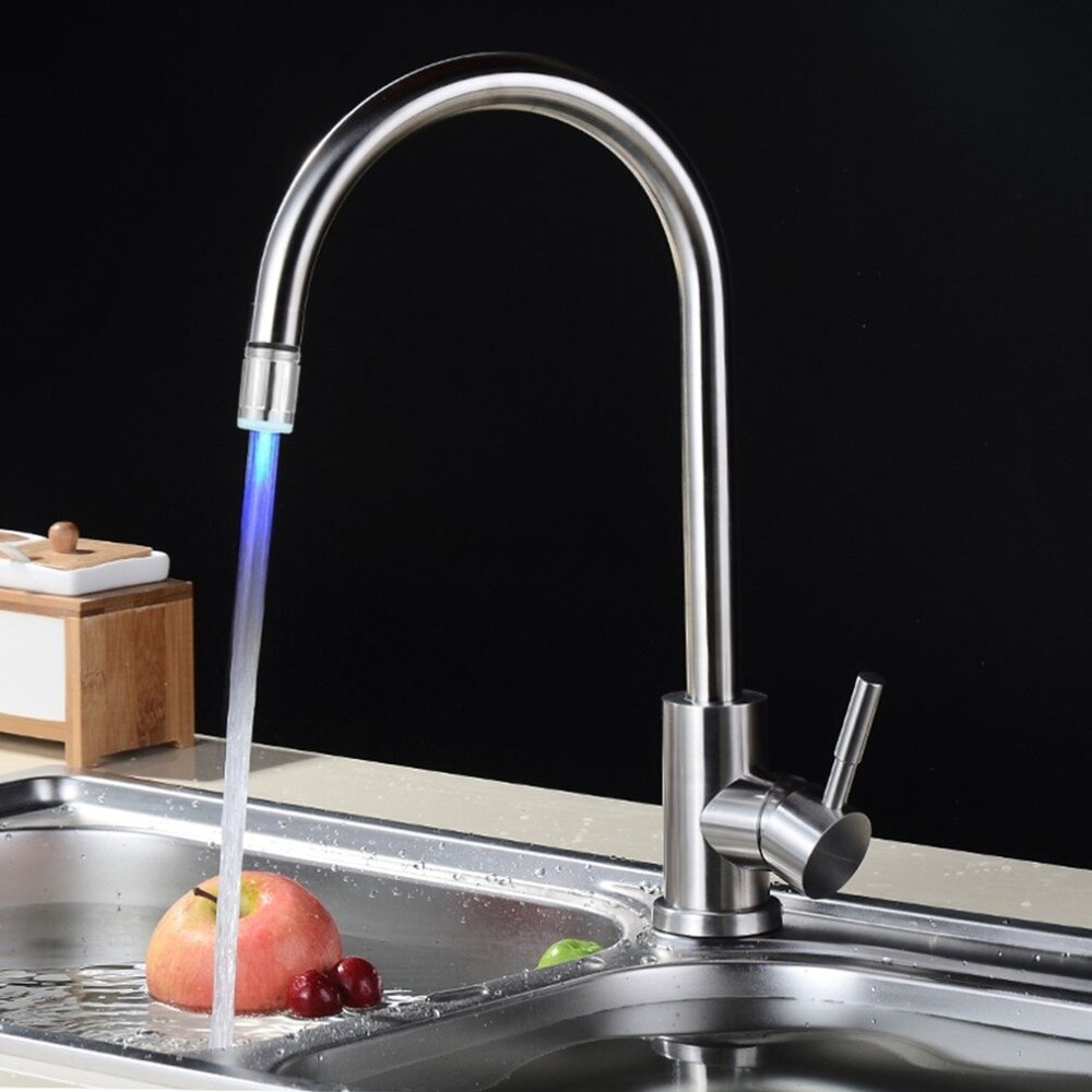 Colorful LED Light Water Glow Faucet Tap Head Kitc... – Vicedeal