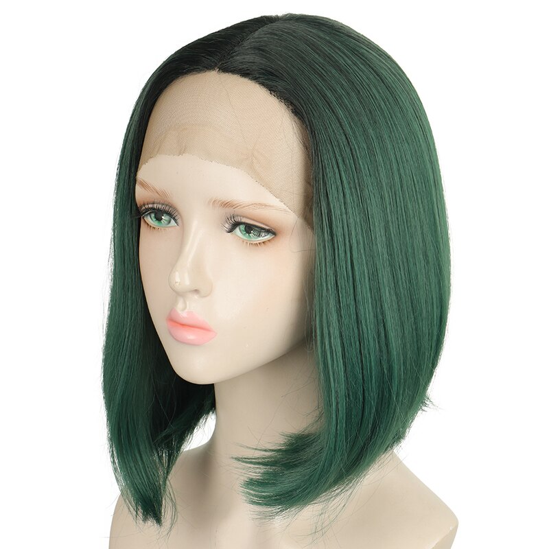 Manwei Groene Kleur Synthetisch Haar Lace Front Pr... – Grandado