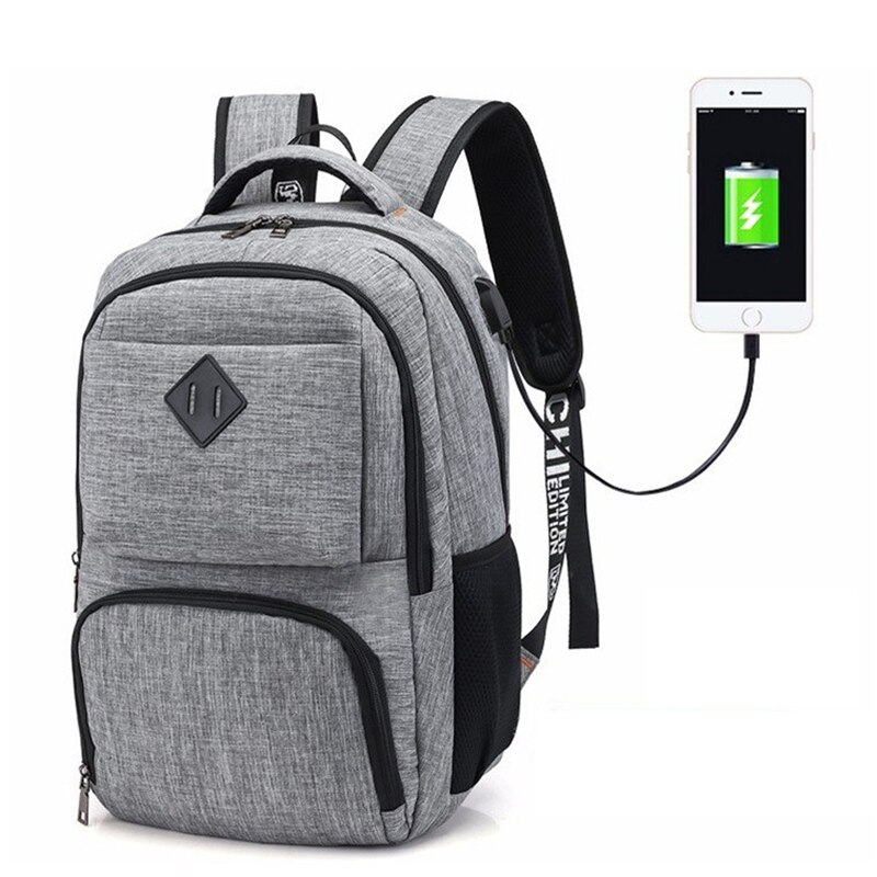 Student Backpack USB Charging Laptop Bag Travel No... – Grandado