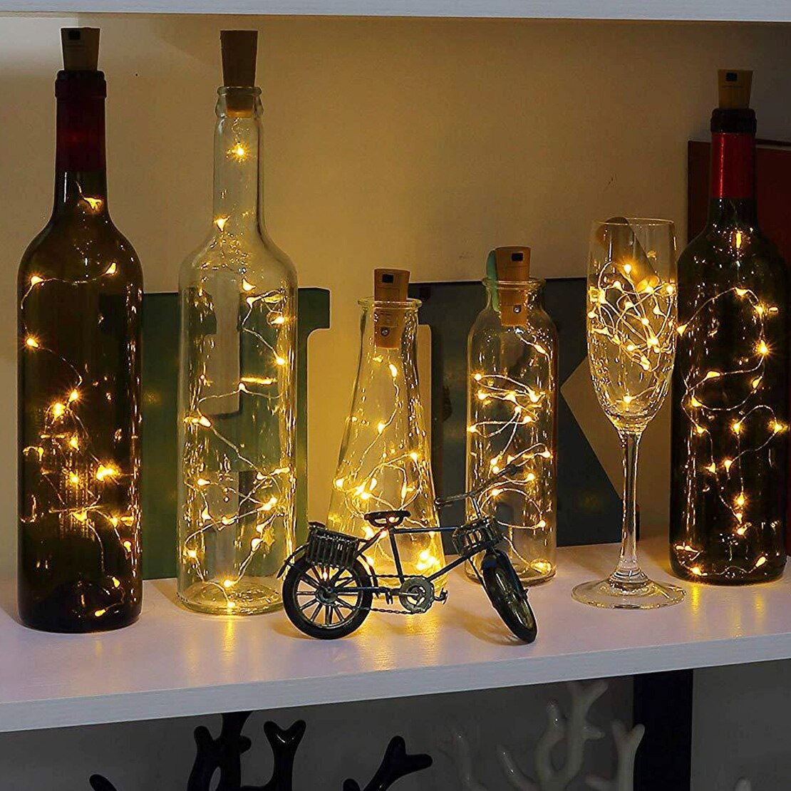 10pcs 10 Led Bottle Cork String Light Night Fairy ... – Grandado