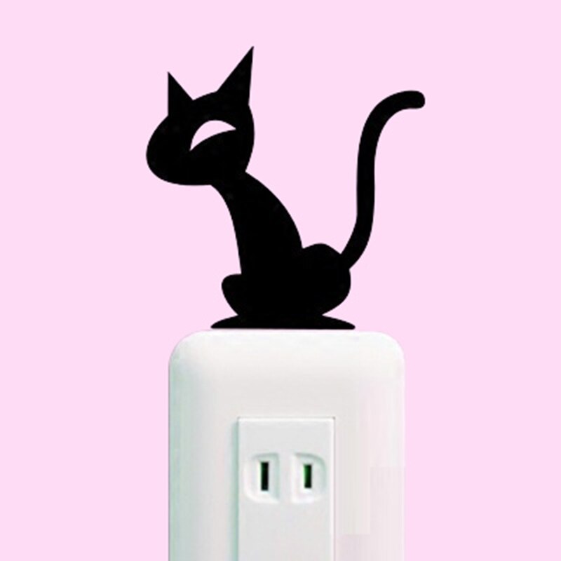 Lovely Evil Cat Switch Stickers Home Decoration pv... – Grandado