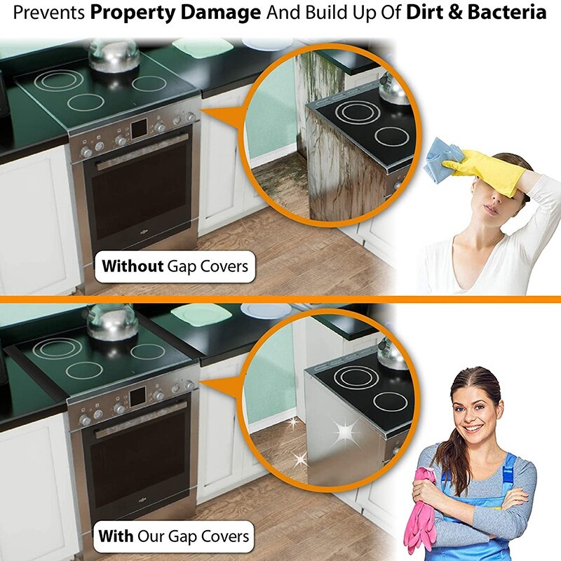 4Pcs Kitchen Silicone Stove Counter spaceCover Hea... – Grandado