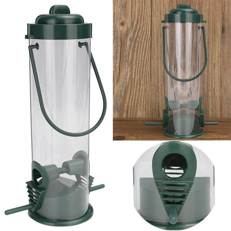 Plastic Wild Birds Food Feeder Dish Hanging Statio... – Grandado