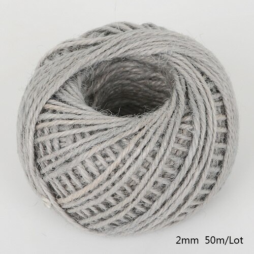 50M/Roll Natural Burlap Hessian Jute Twine Cord He... – Vicedeal