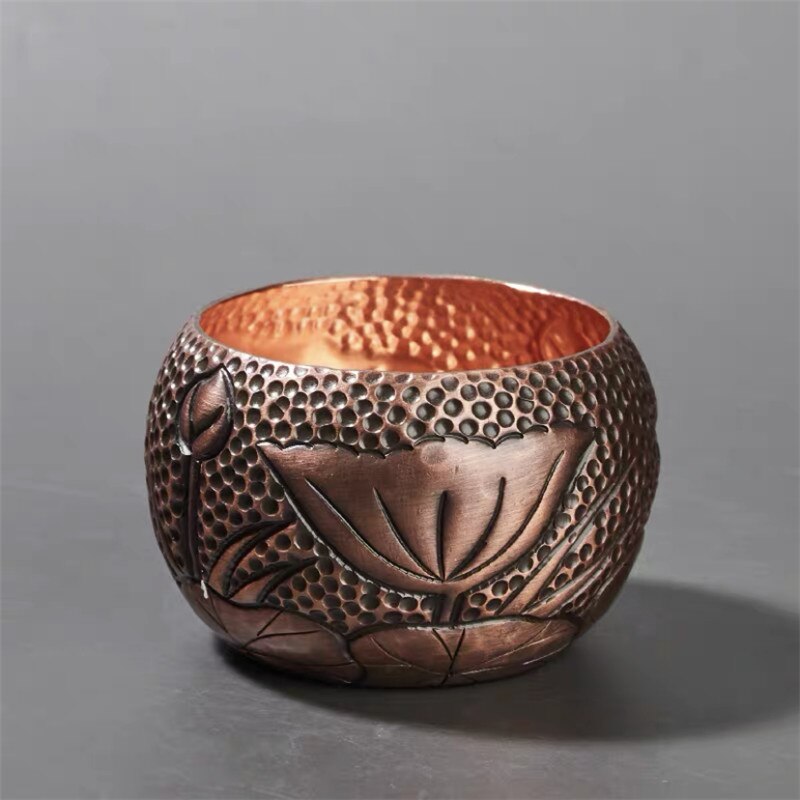 Copper Office Teacup Metal Handmade Hammered Water... – Grandado
