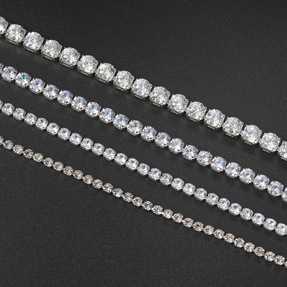 Hip Hop Iced Out 3/4/5mm Crystal Tennis Bracelet f... – Vicedeal