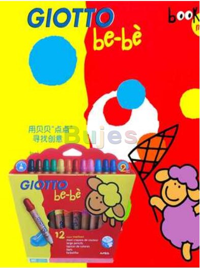 GIOTTO Kinder sicher und ungiftig 6 / 12 farbe hol... – Vicedeal