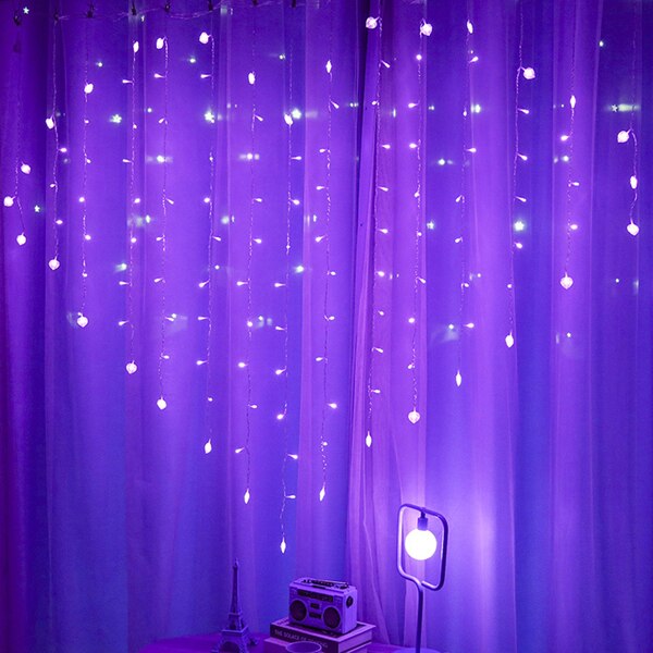 Heart Style LED Window Curtain String Lights LED H... – Vicedeal