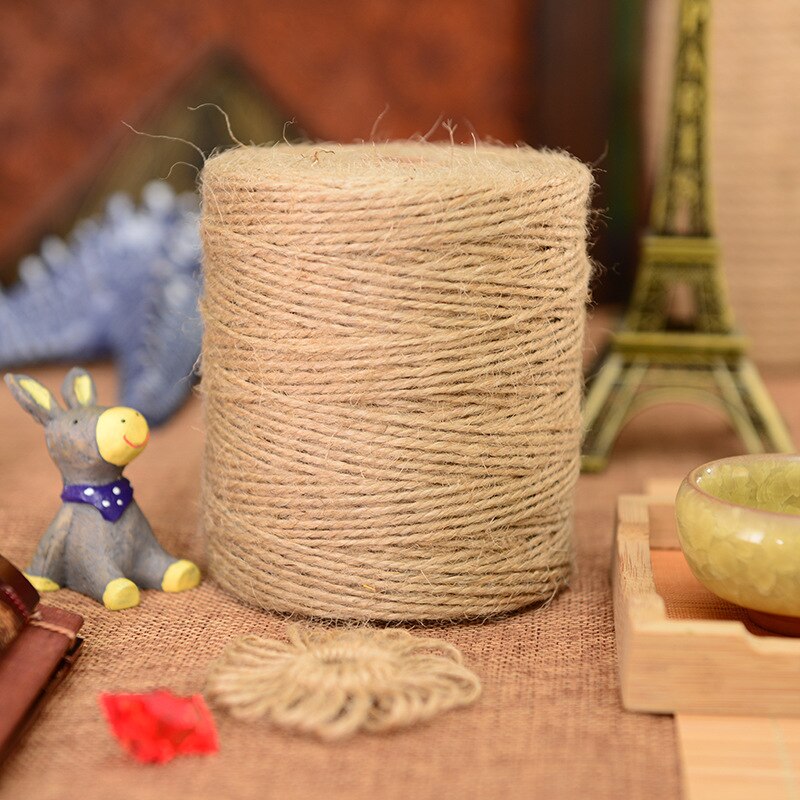 100m Natural Vintage Jute Rope Wrap Cord String Tw... – Grandado