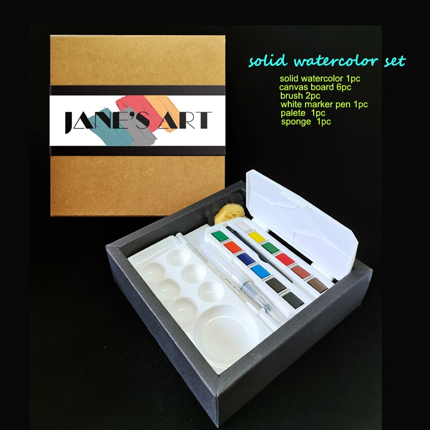 Draw Art Set Year Box Solid Watercolor Paint Set 1... – Vicedeal