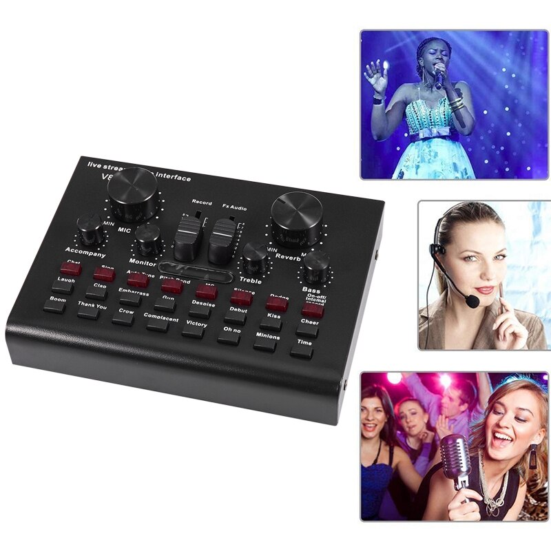 V8S Bluetooth o USB Microphone Webcast Live Sound ... – Grandado