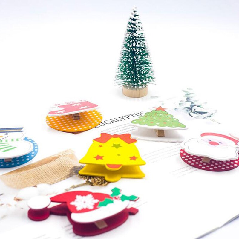 6pcs/lot Santa ClausWooden Clip Photo Clothespin C... – Grandado