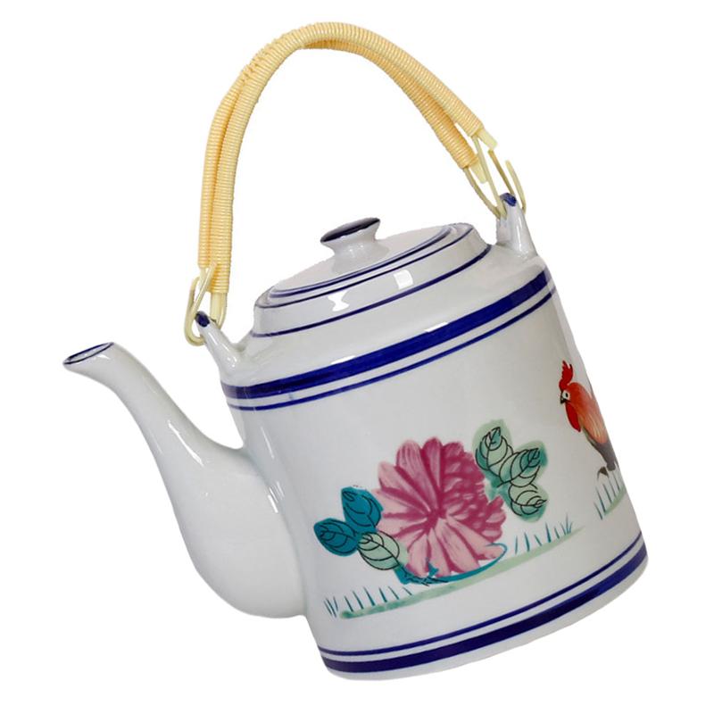 1PC Ceramic Rooster Kettle Vintage Water Kettle Re... – Grandado
