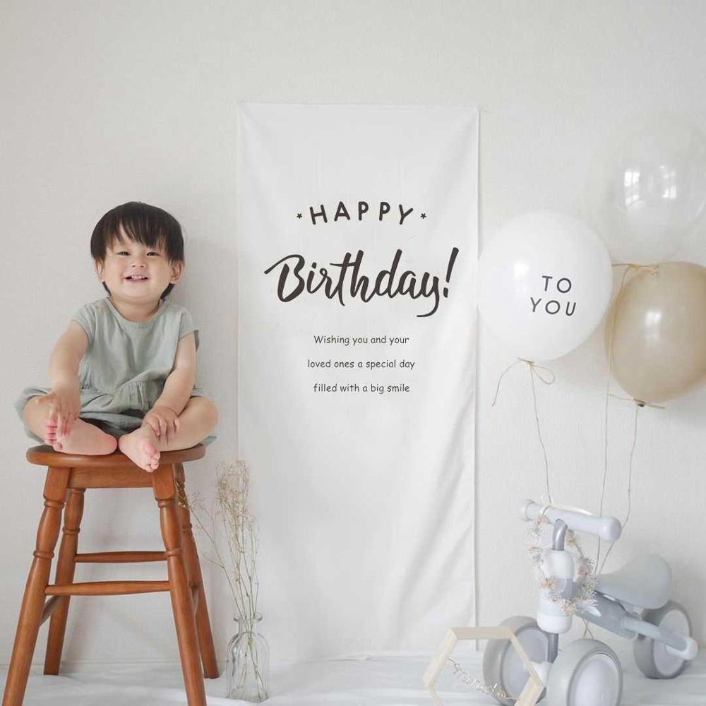 ins birthday decoration 100DAYS cotton canvas back... – Vicedeal