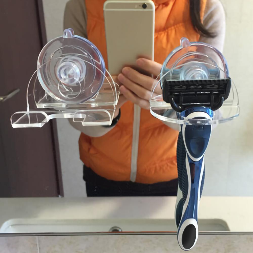 2pcs Acrylic Shaver Hanging Rack Clear Storage She... – Grandado