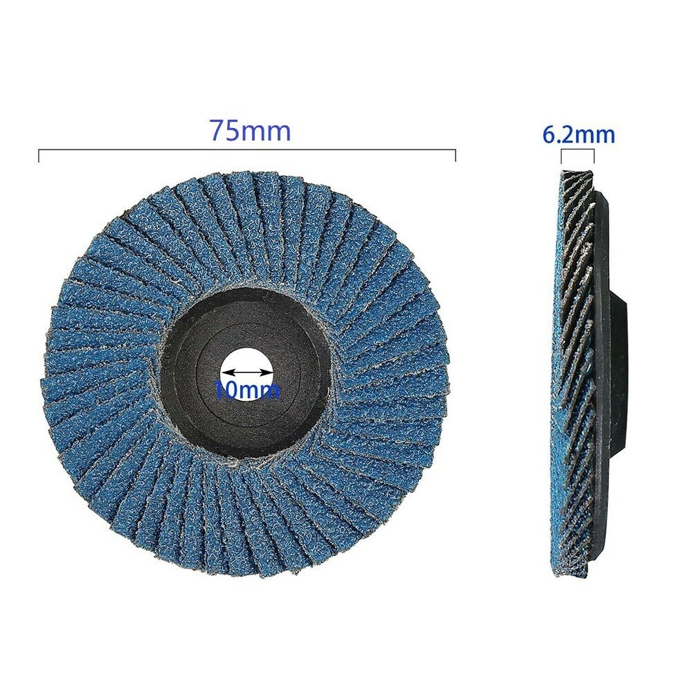 3pcs 3 Inch Flap Discs 75mm Sanding Discs 80 Grit ... – Grandado
