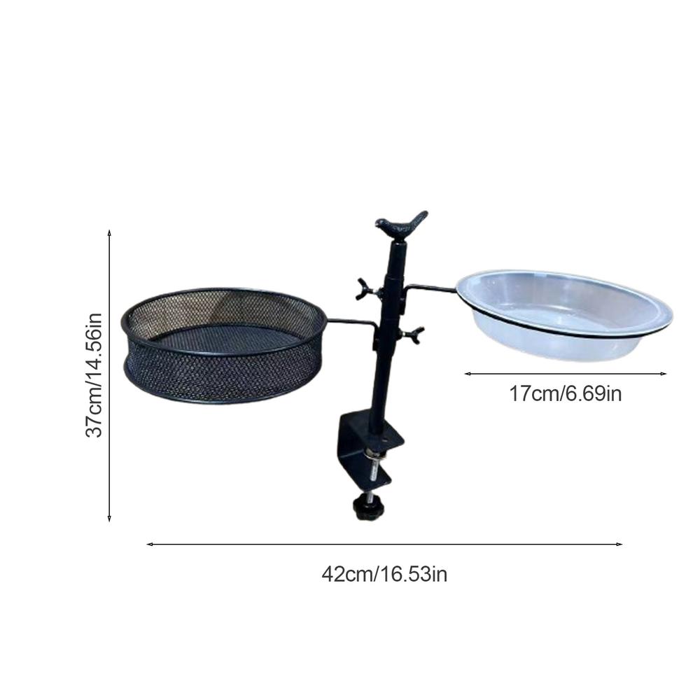 Railing Clamp Bird Feeder Bird Water Bowl Feeders ... – Grandado