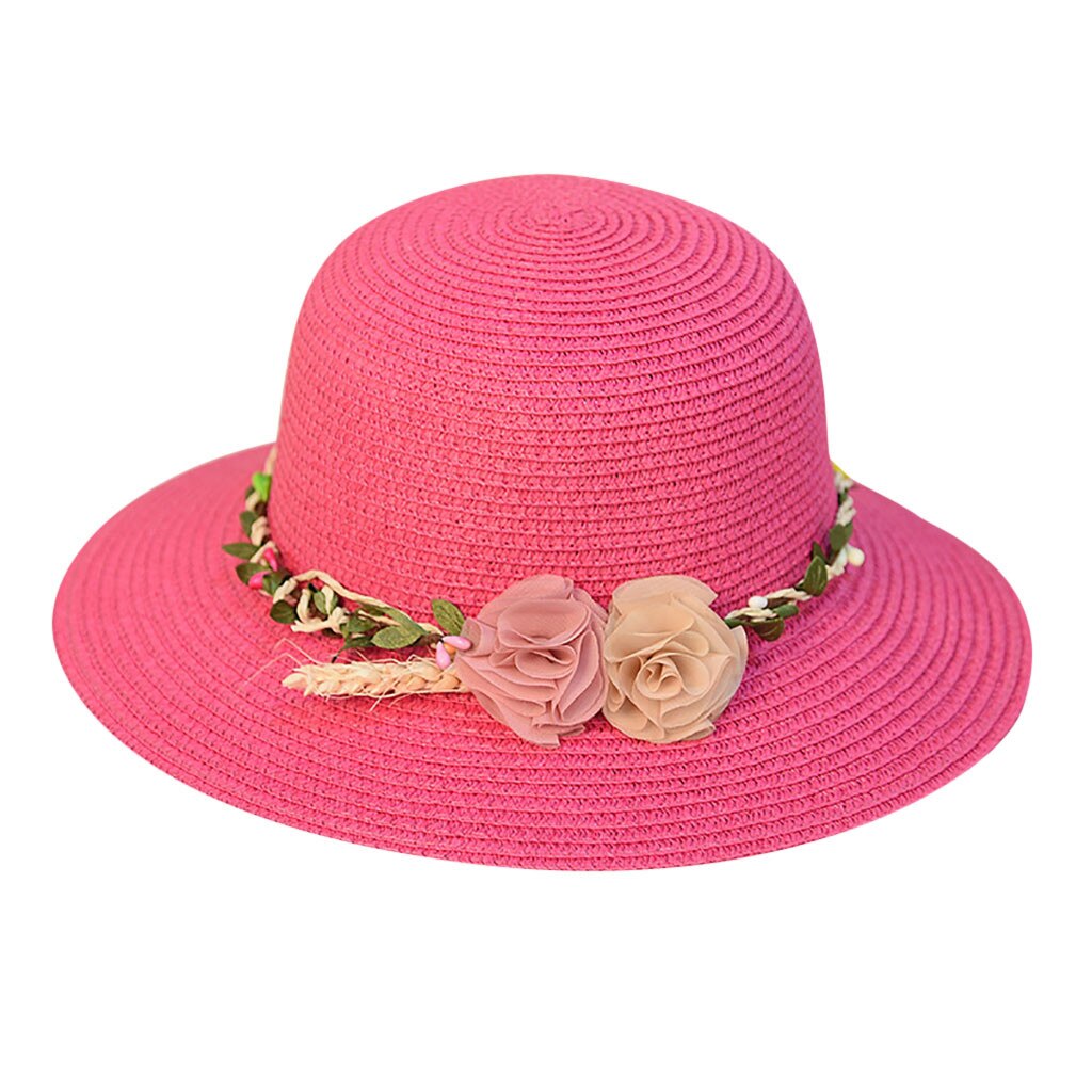 Vrouwen Strand Strooien Hoed Jazz Zonnescherm Pana... – Grandado