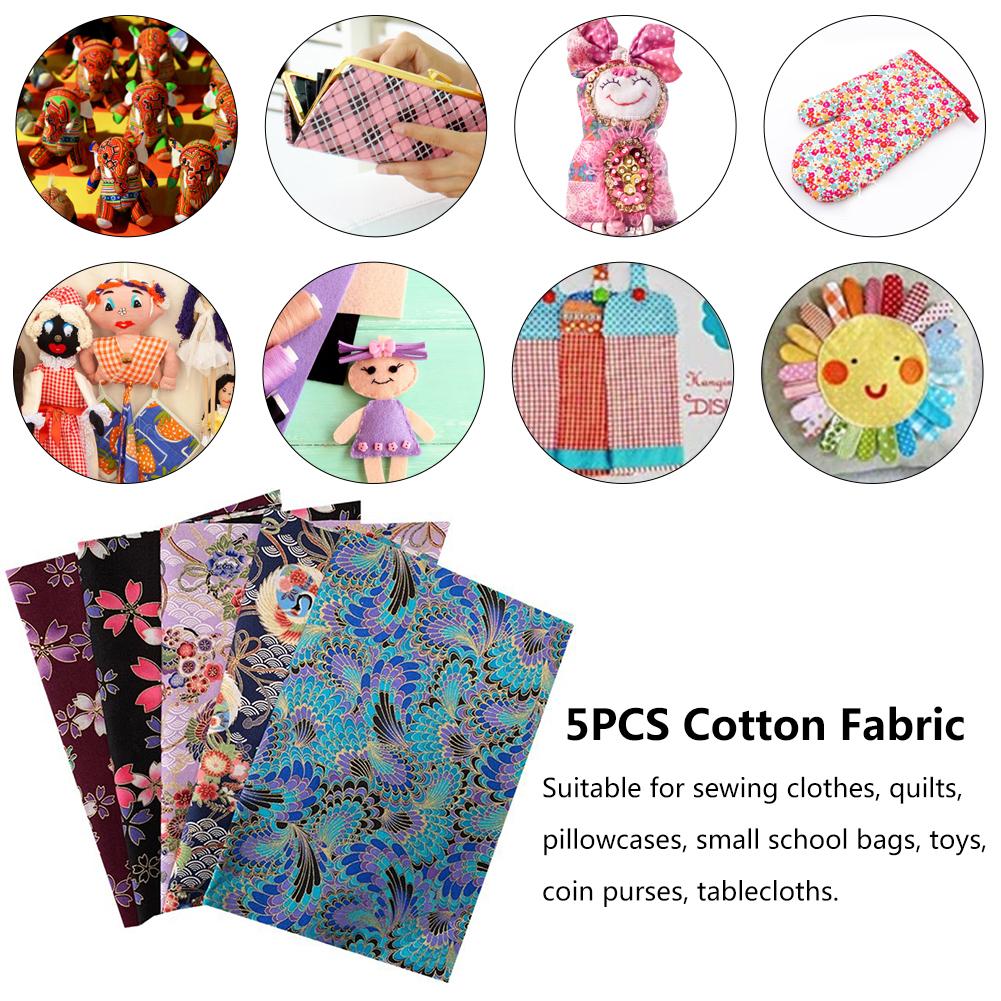 5PCS 20*25CM Cotton Fabric Small Flower Pattern Ja... – Grandado