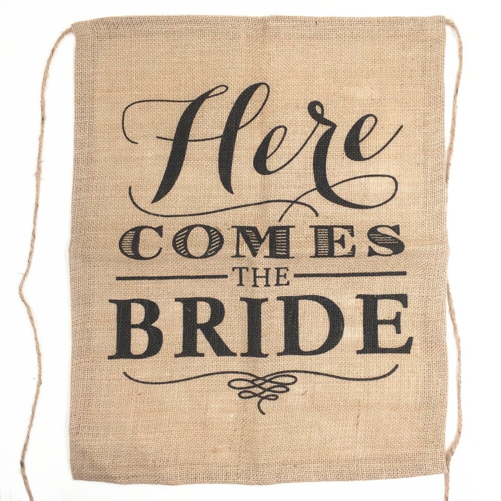 Vintage Rustic Wedding Decoration Jute wedding fla... – Grandado