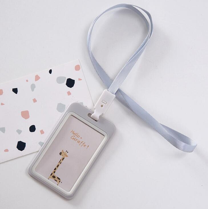 Candy Color Card Case With Lanyard Work Card Holde... – Grandado