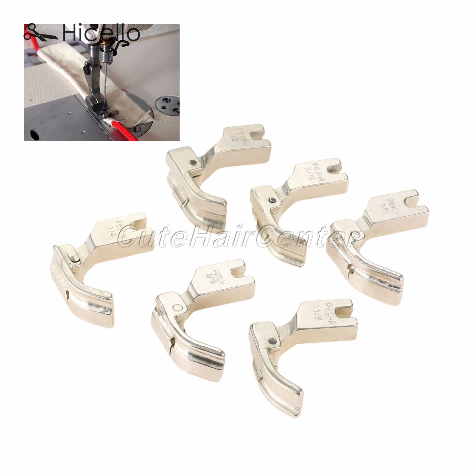 Industrial Sewing Machine Piping Foot P69LH/P69RH ... – Vicedeal