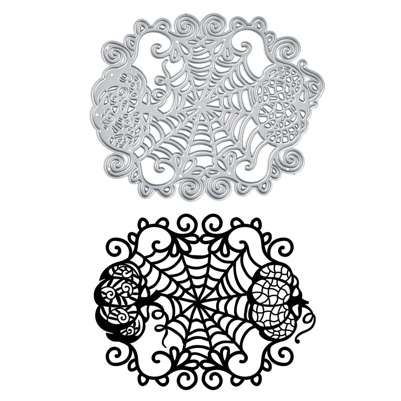 Inlovearts Halloween Metal Stansmessen Spider Web ... – Grandado