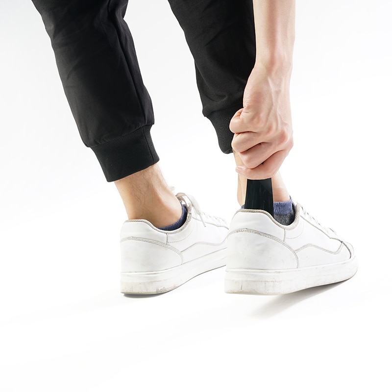 1 Pcs Black Plastic Shoehorn Sneakers Portable Sho... – Grandado