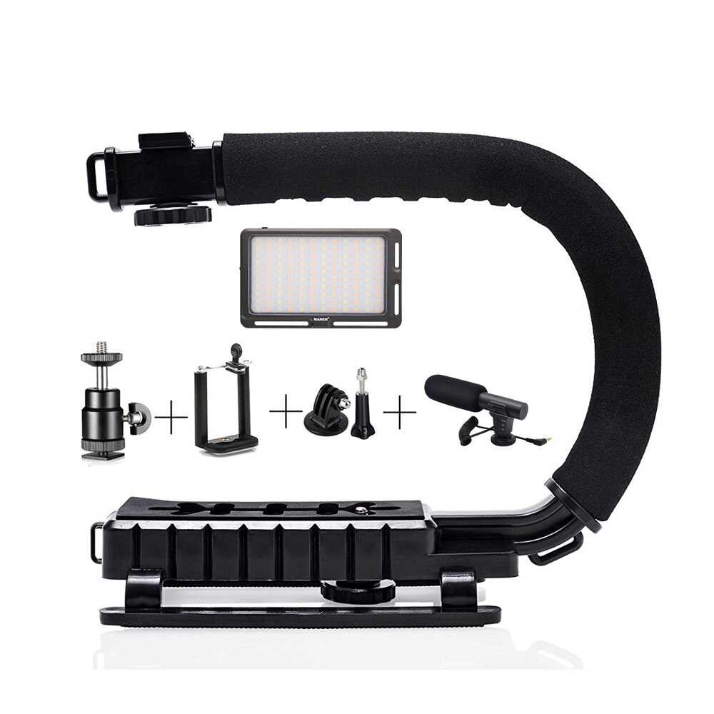 MAMEN Camera Gimbal Stabilizer With LED Studio Vid... – Vicedeal MAMEN Camera Gimbal Stabilizer With LED Studio Vid... – Vicedeal